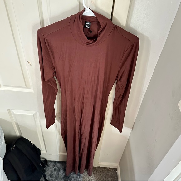SHEIN | Dresses | Shein Bodycon Burgundy Xl Maxi Dress | Poshmark